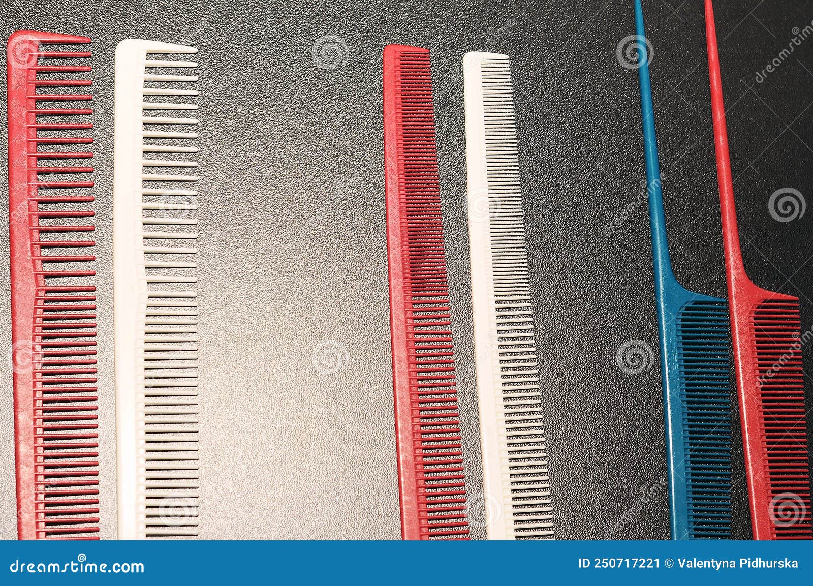 Set Multi-coloured Transparent Combs Stock Image - Image of grooming ...