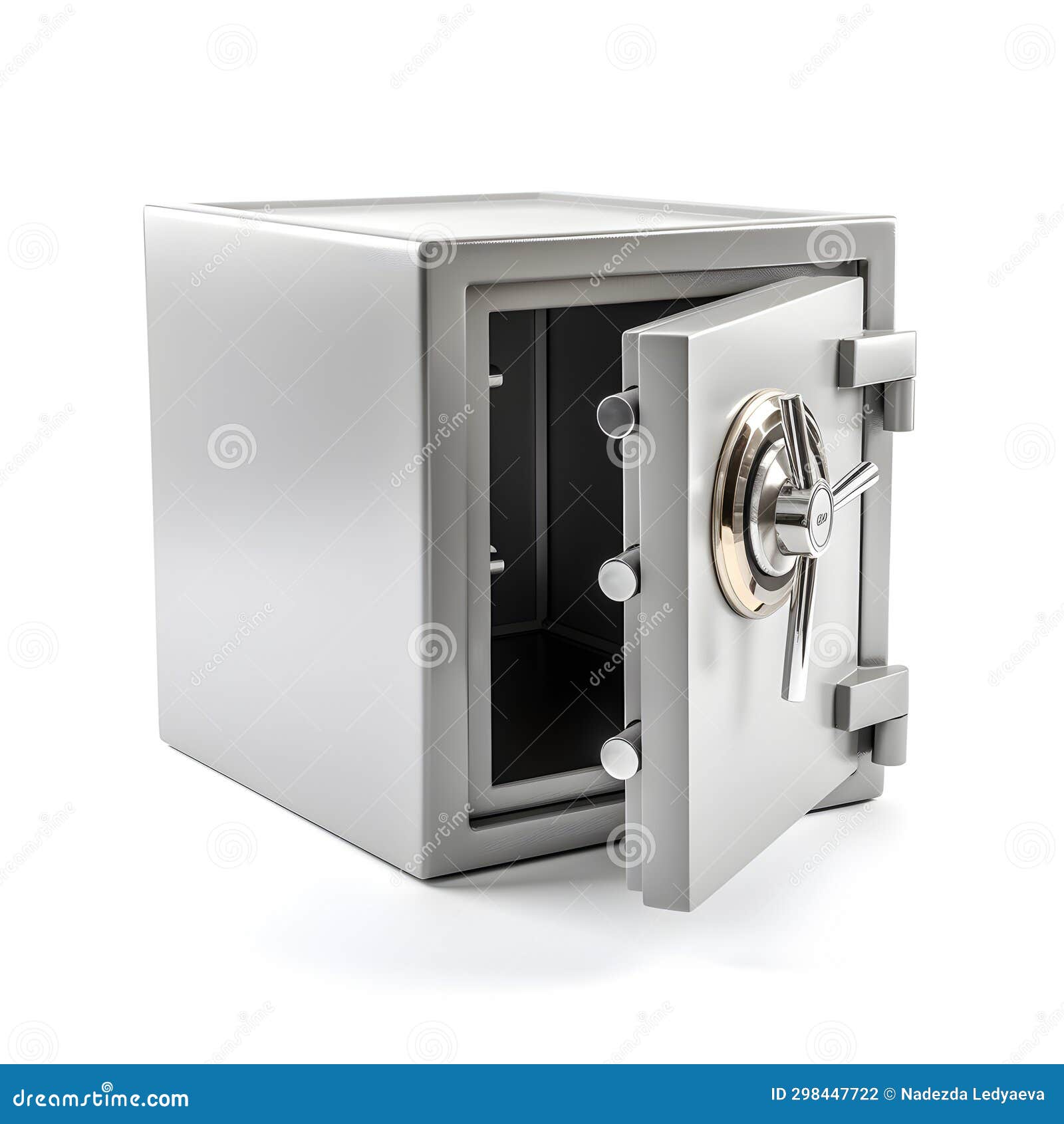 The Photo Depicts the Safe on a White Background. Stock Illustration ...