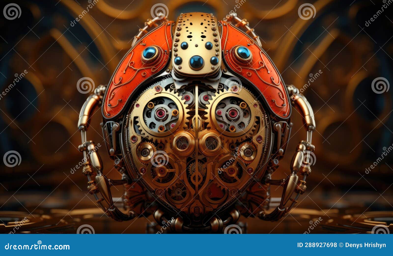 Photo of a Detailed Close-up of a Mechanical Object on a Table Stock ...