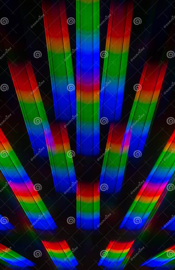 Photo of the Diffraction Pattern of Light from Incandescent Spiral ...