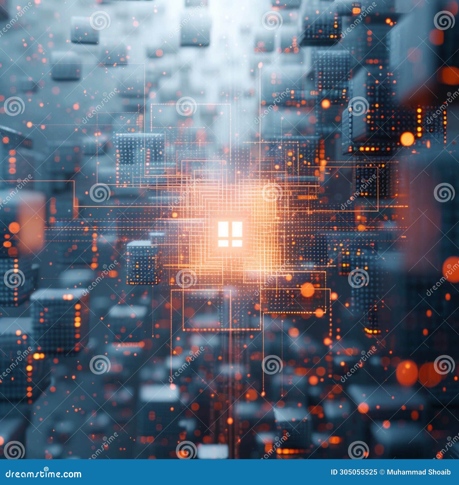 Photo Digital AI Backdrop, 3D Rendering, Emphasizing the Artificial ...