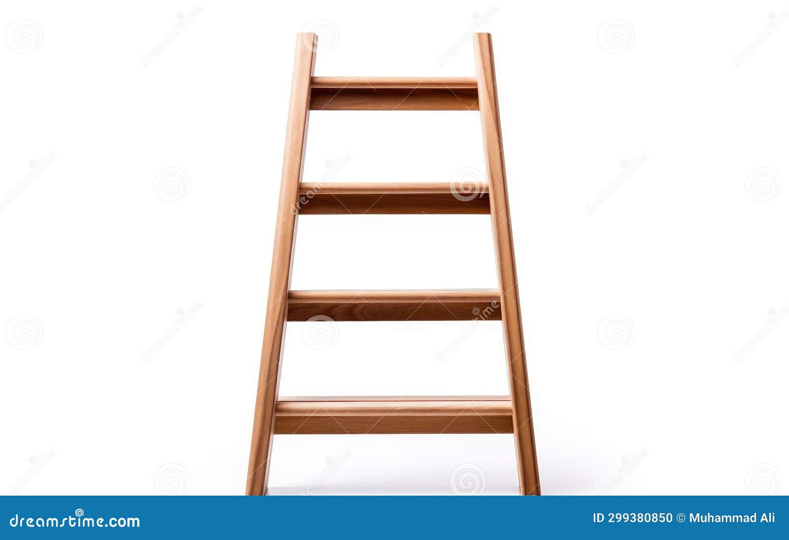 Photo Display Ladder on White Background Stock Illustration ...