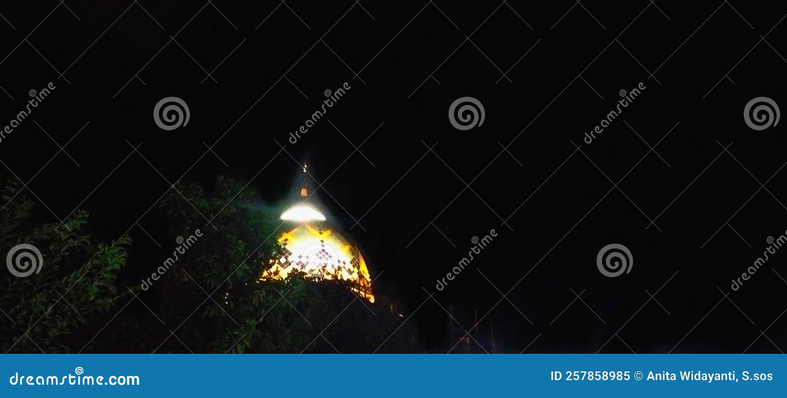 AL MUTTAQIN MOSQUE Dome in BOJONEGORO , JAVA , INDONESIA, Whose Lights ...
