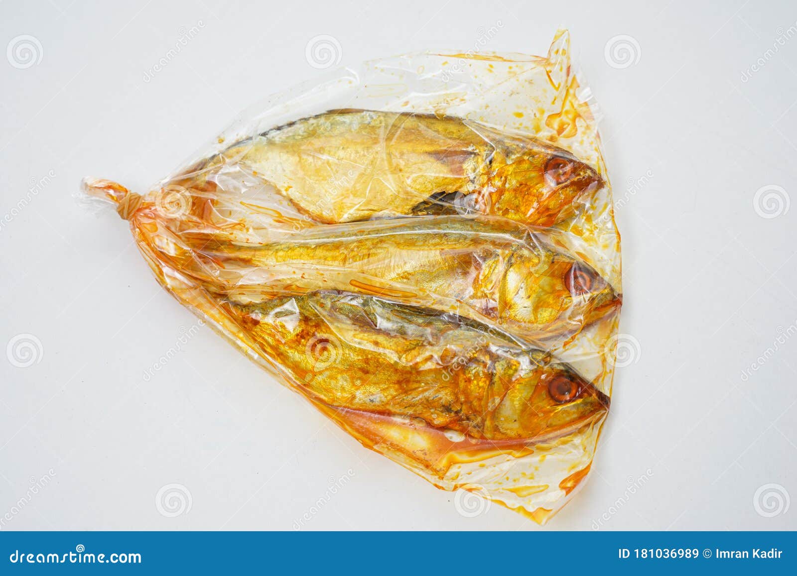 Dried Fish in Packaging at the Table Stock Image - Image of product ...
