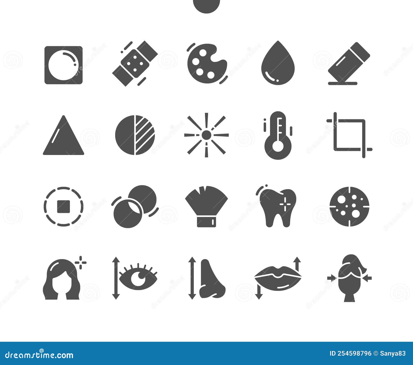 Photo Editing. Face Correction. Exposition. Stock Vector - Illustration ...