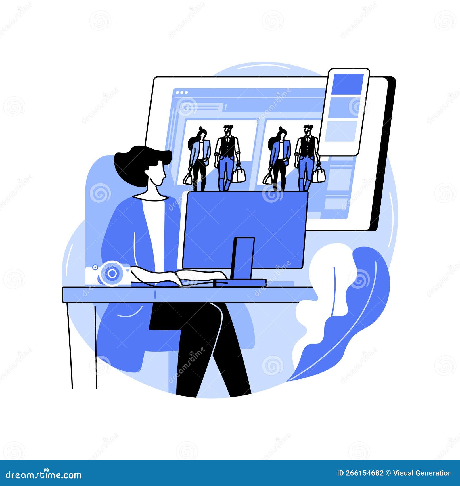 Photo Editing Software Isolated Cartoon Vector Illustrations. Stock ...