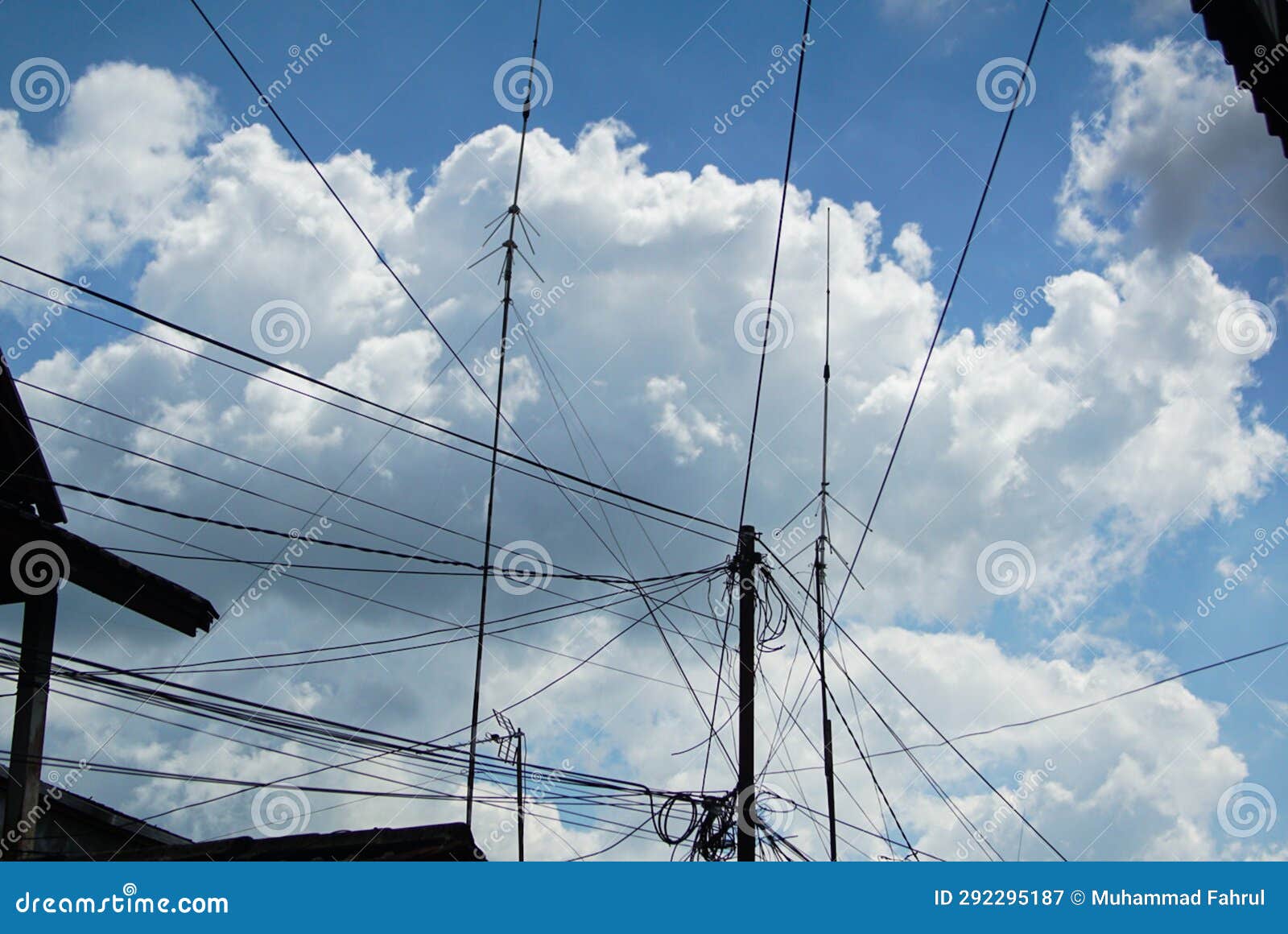 Photo of Electricity Poles and Cables on the Ceiling Stock Image ...