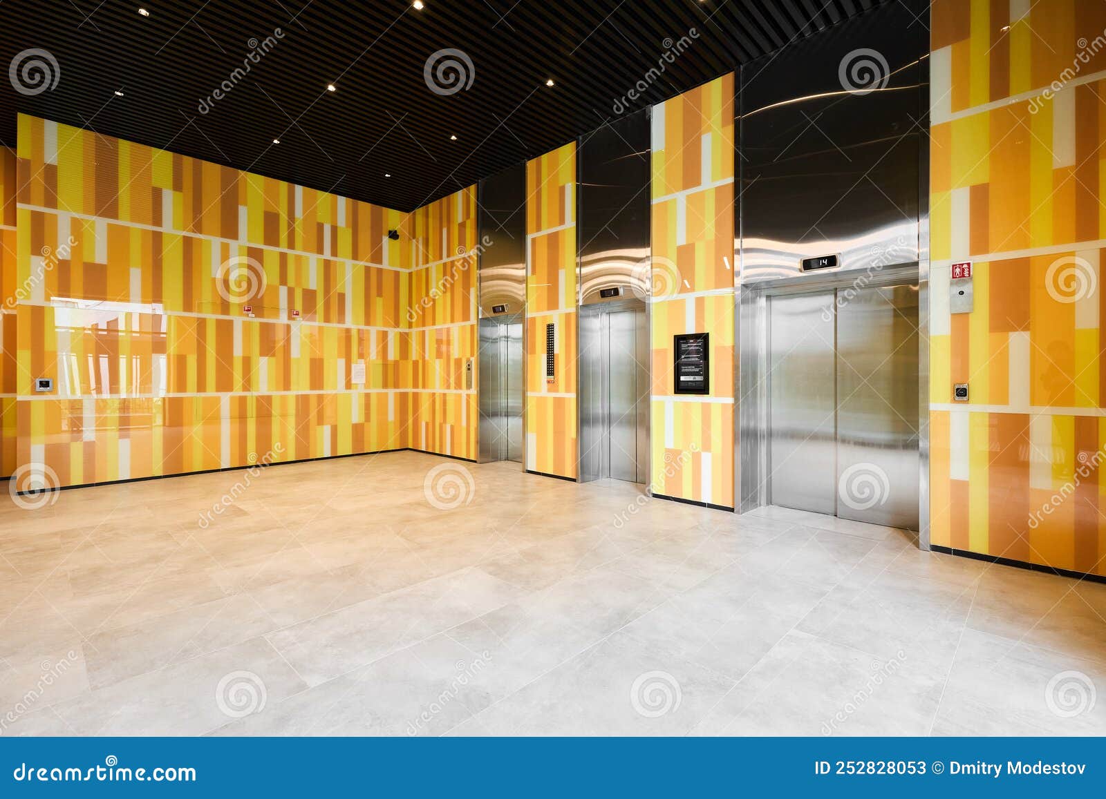 Photo of the Elevator Area in the Residential Complex Stock Image ...