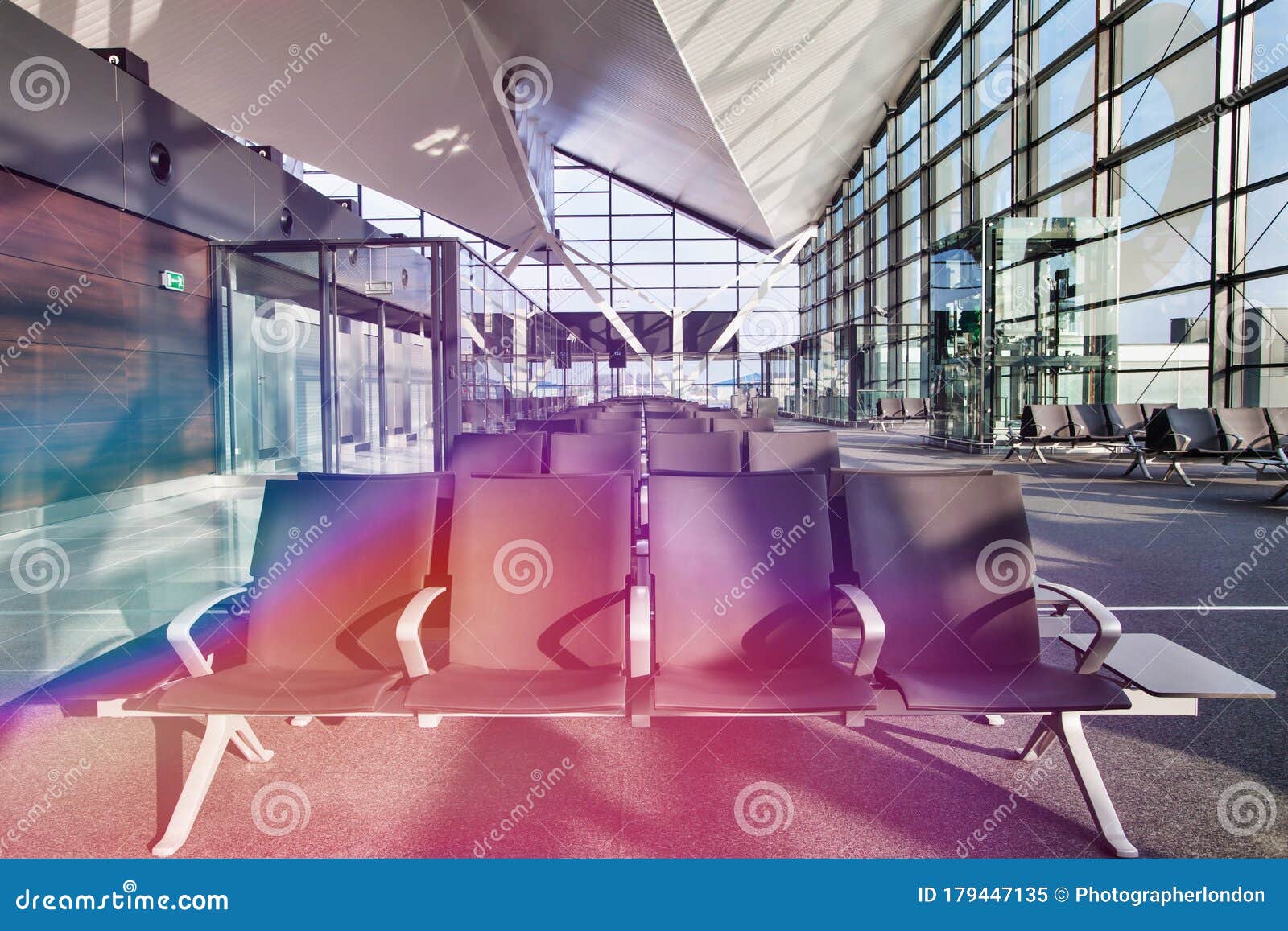 Photo of Empty Boarding Gate in Airport Stock Image - Image of boarding ...