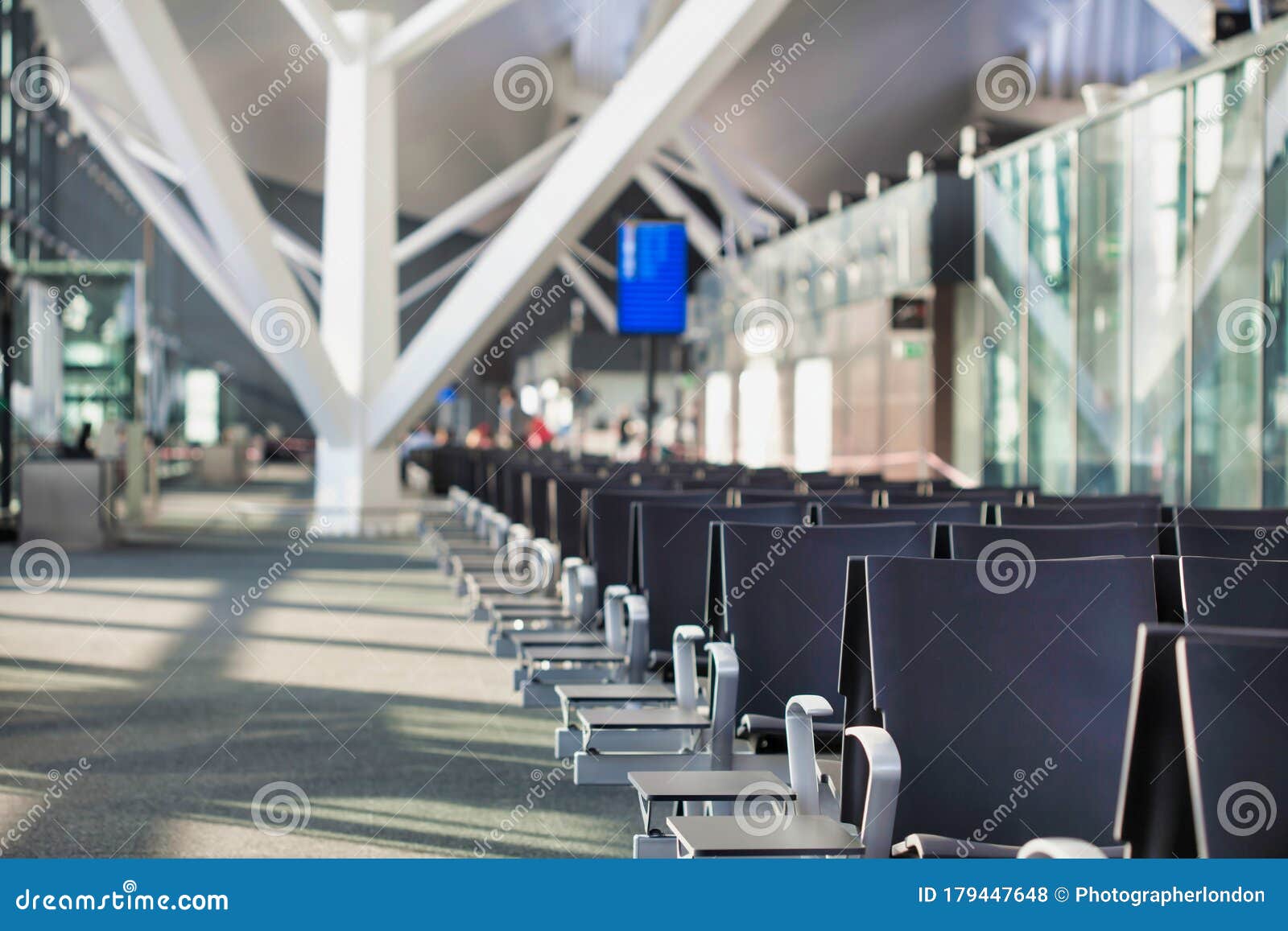 Photo of Empty Boarding Gate in Airport Stock Photo - Image of airport ...