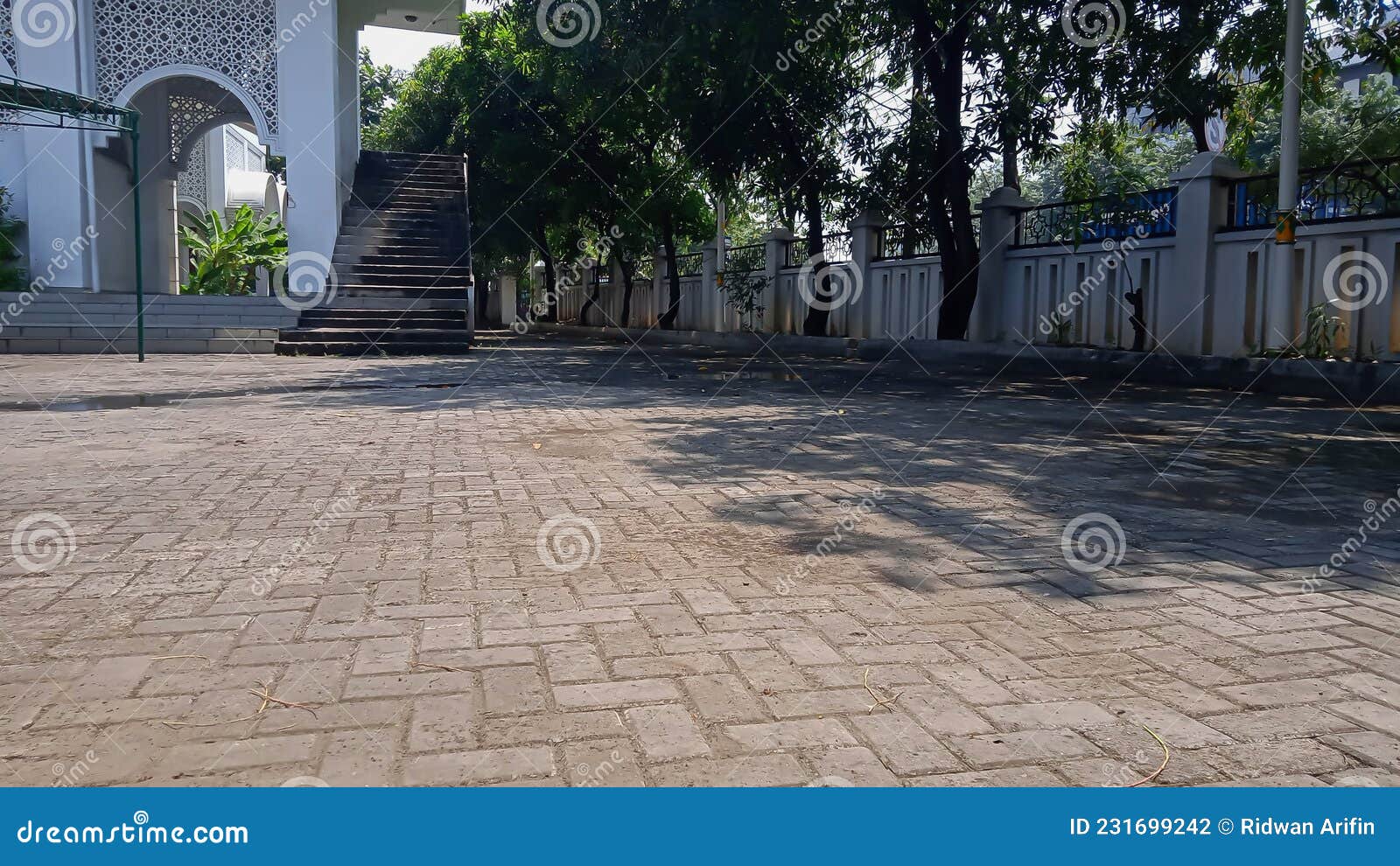 Photo of an Empty Courtyard of a Building Stock Photo - Image of floor ...