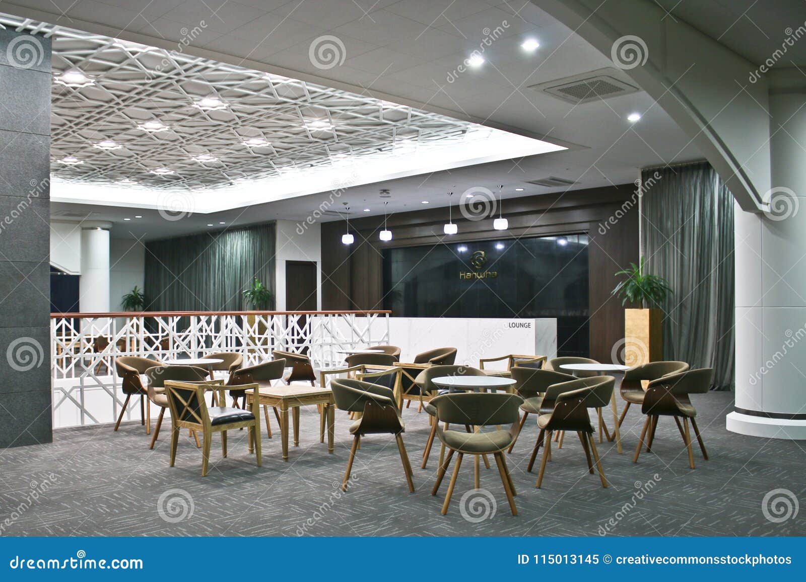 Photo Of Empty Seats Dining Tables Picture. Image: 115013145