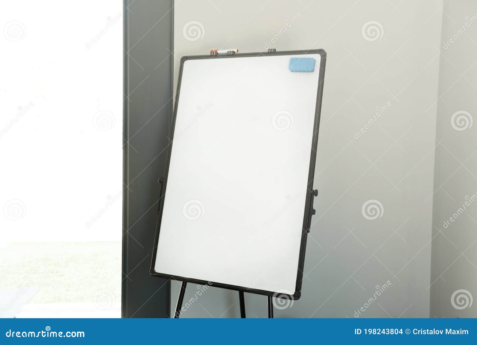 Photo of Empty White Board or Flip Chart with Space for Text in Office ...