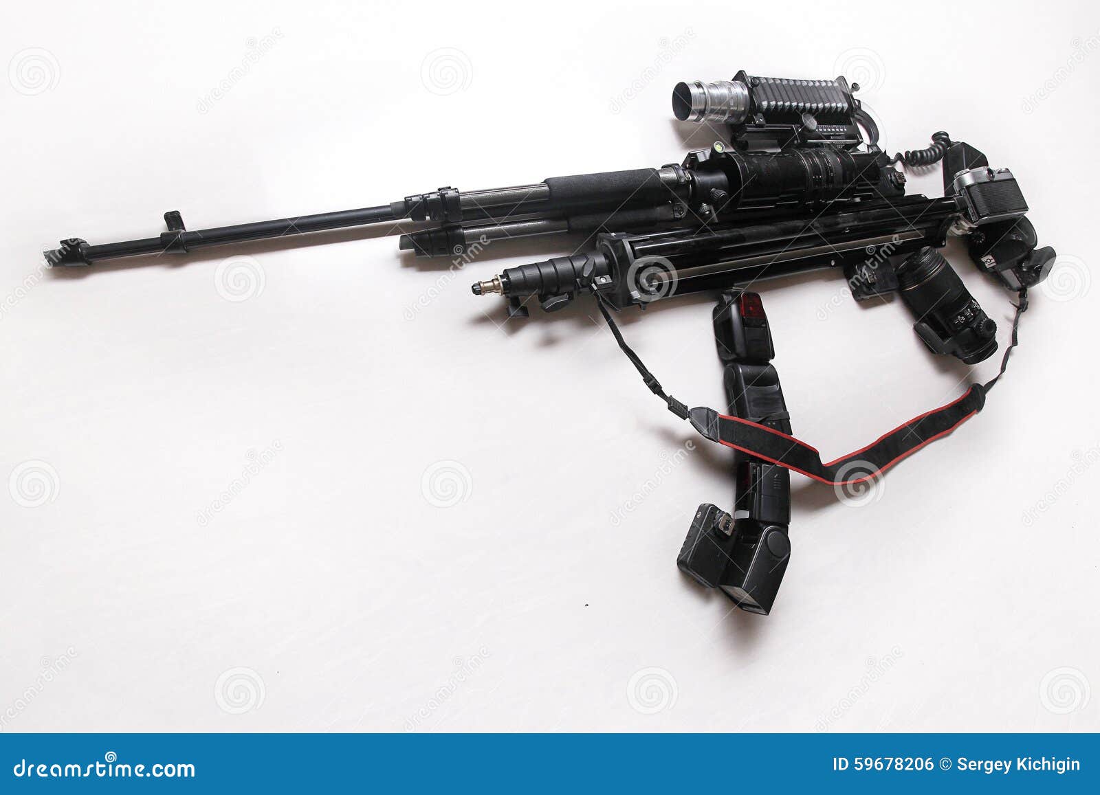 Photo Equipment in the Shape of a Gun Stock Photo - Image of handgun ...