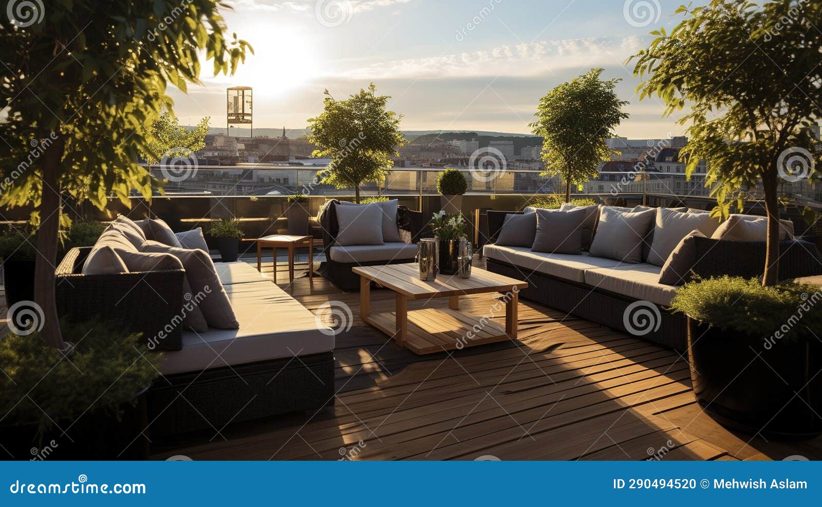 A Photo of an Event Venue Terrace with Lounge Seating Stock ...