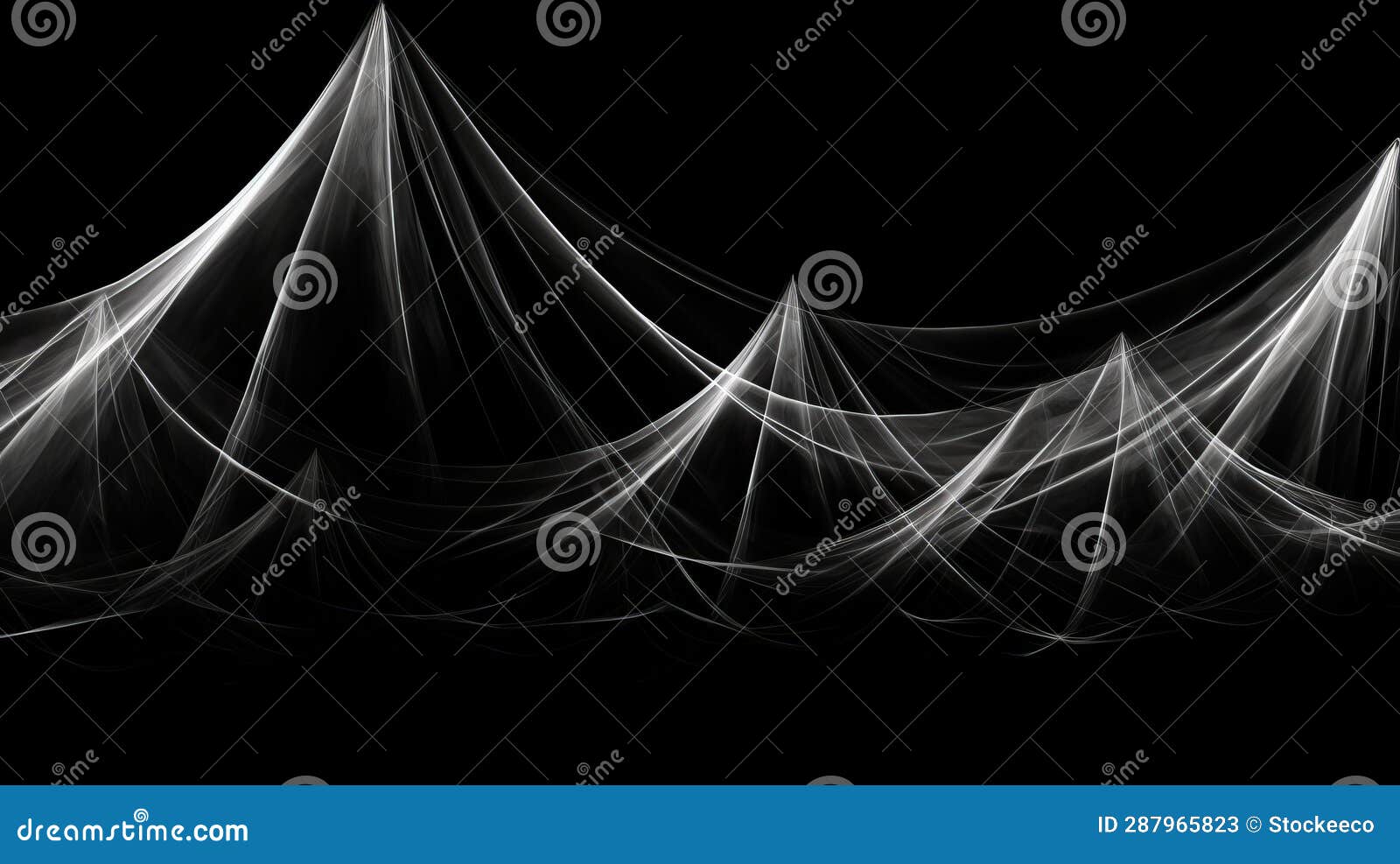Ethereal Wire Frame: Abstract Image with Dark and Brooding Designer ...