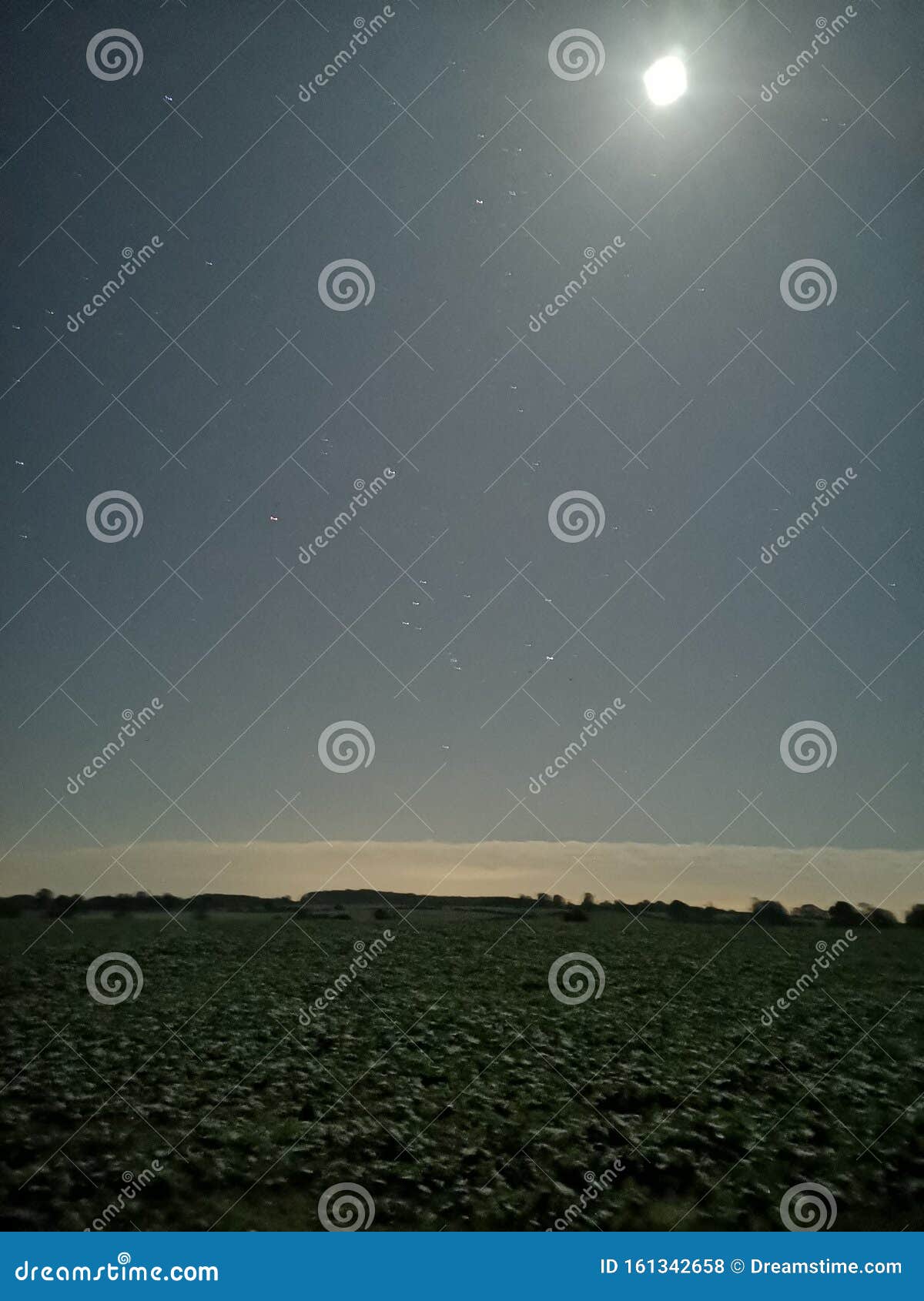 1am photo of a field stock photo. Image of moonlight - 161342658
