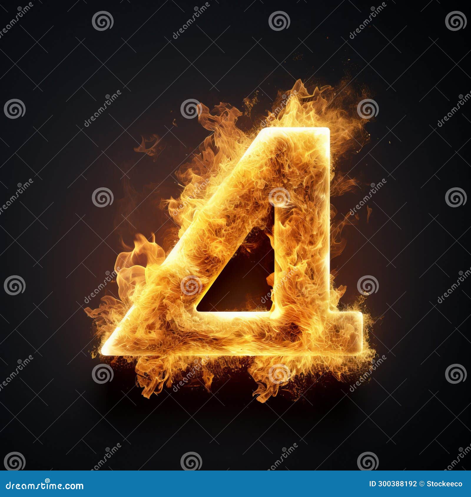 Spectacular Fire 3d Illustration with Realistic Attention To Detail ...