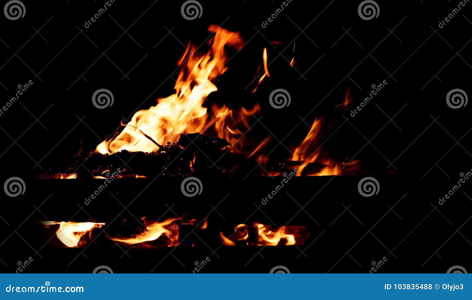 Fire Flames on Dark Background Stock Photo - Image of texture, flame ...