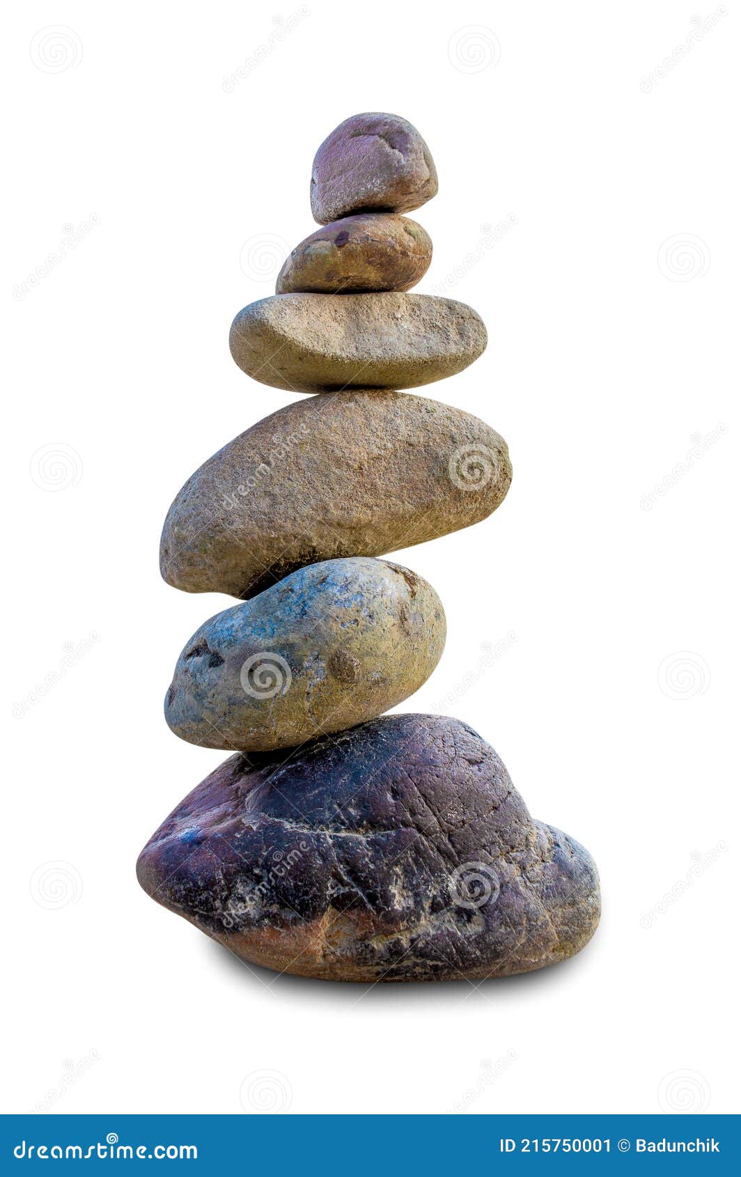 Photo of Five Stones Balanced on Top of Eachother on White Background ...
