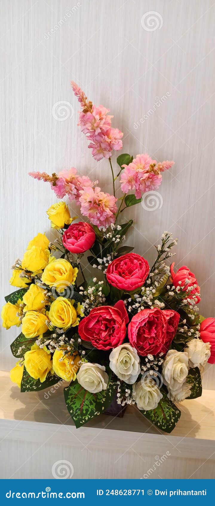 Photo of Flower Decoration in Office Stock Image - Image of office ...