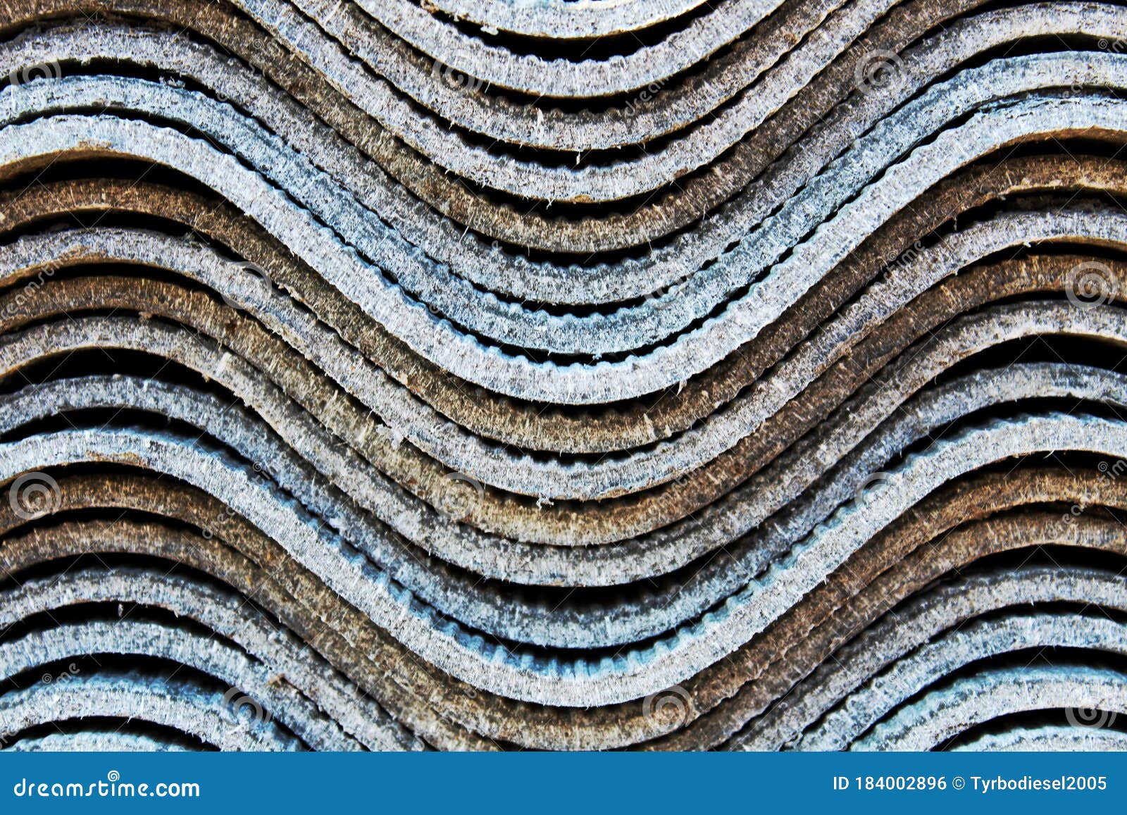 Photo of a Folded Wavy Slate. Construction Material Stock Photo - Image ...