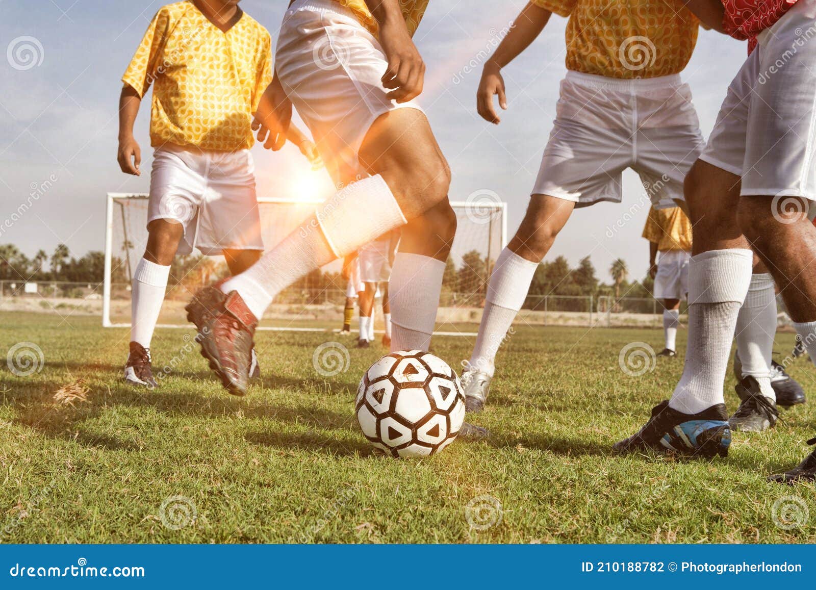 Photo of Football Players on Training Stock Photo - Image of playground ...