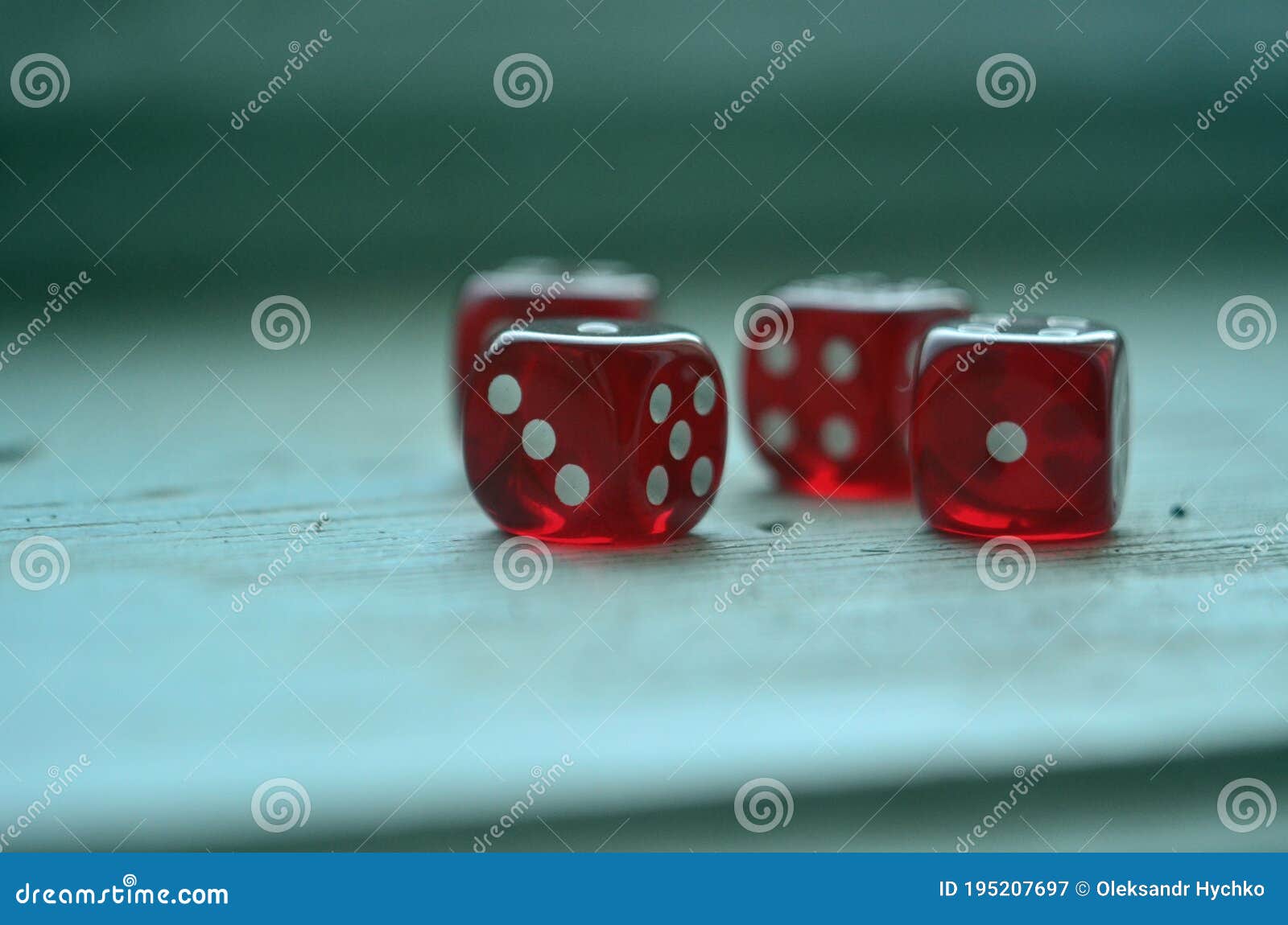 Photo of Four Traditional Dice Stock Image - Image of color, gamble ...