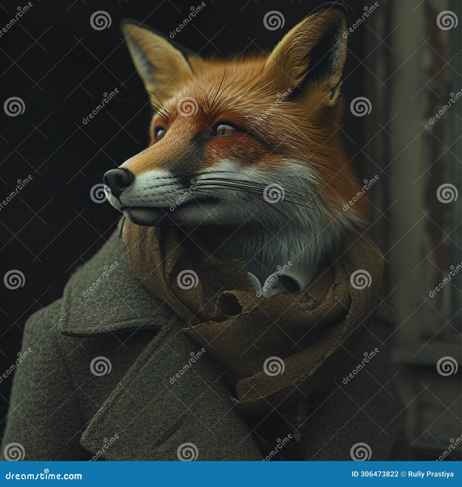 Photo of fox like Humans stock illustration. Illustration of sign ...