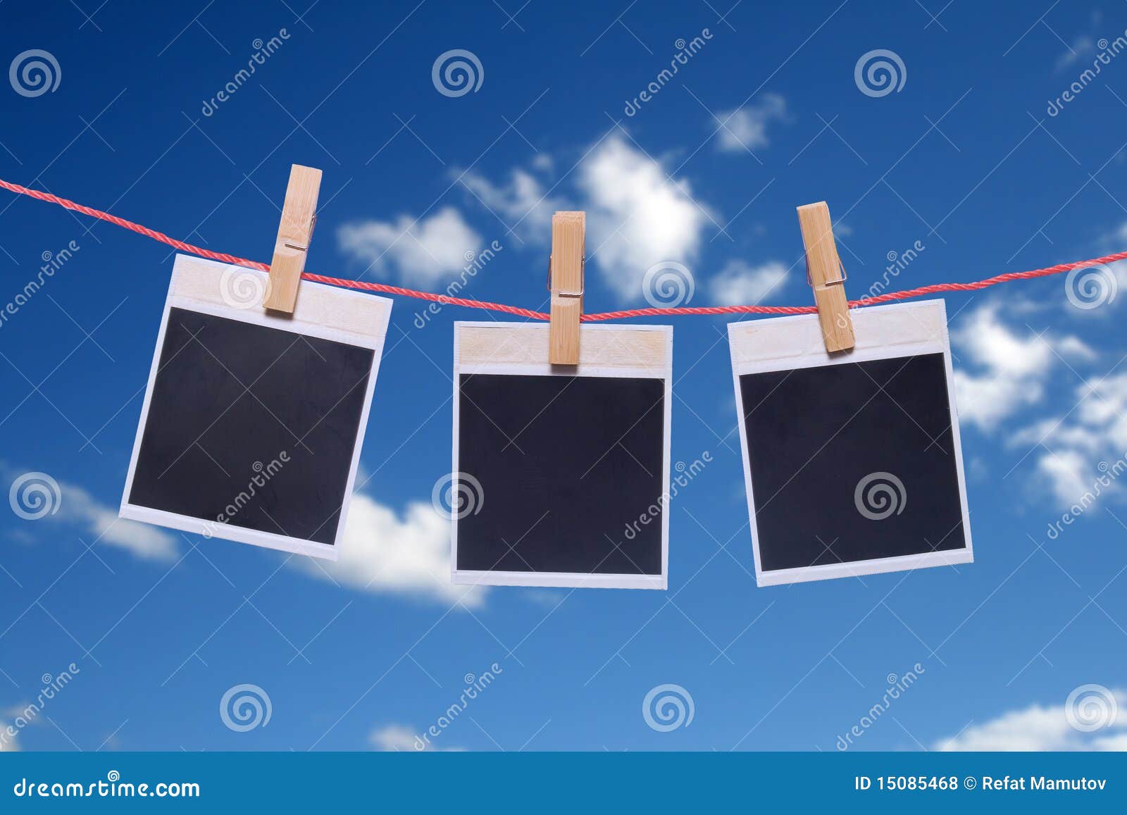Photo frame the blue sky. stock photo. Image of copyspace - 15085468