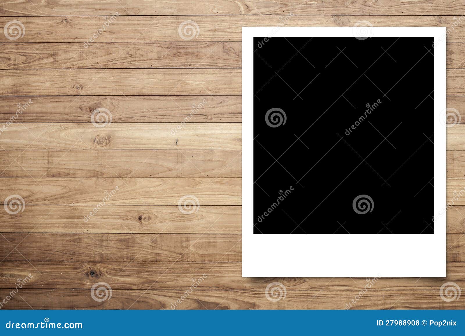 Photo Frame on Brown Wood Plank Stock Photo - Image of board, home ...