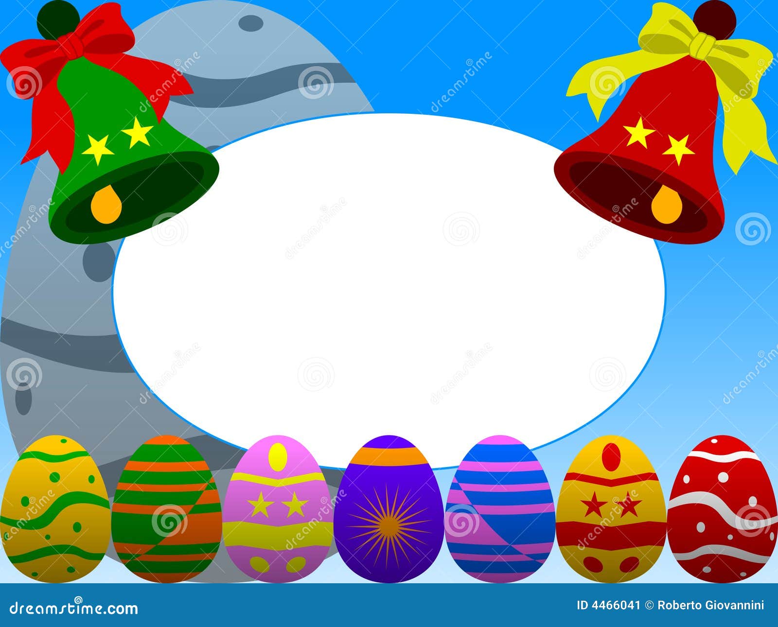 Photo Frame - Easter [Blue] Stock Illustration - Illustration of ...
