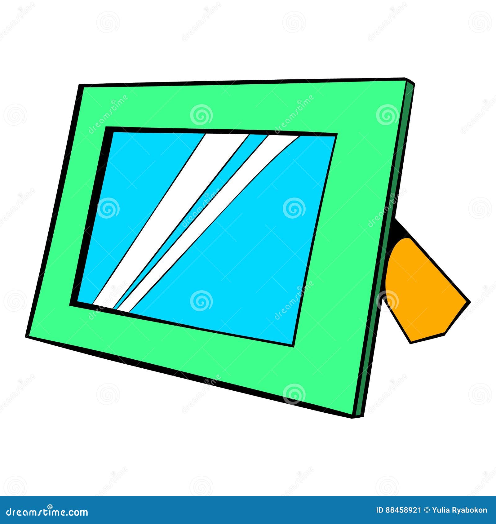 Photo frame icon cartoon stock vector. Illustration of square - 88458921