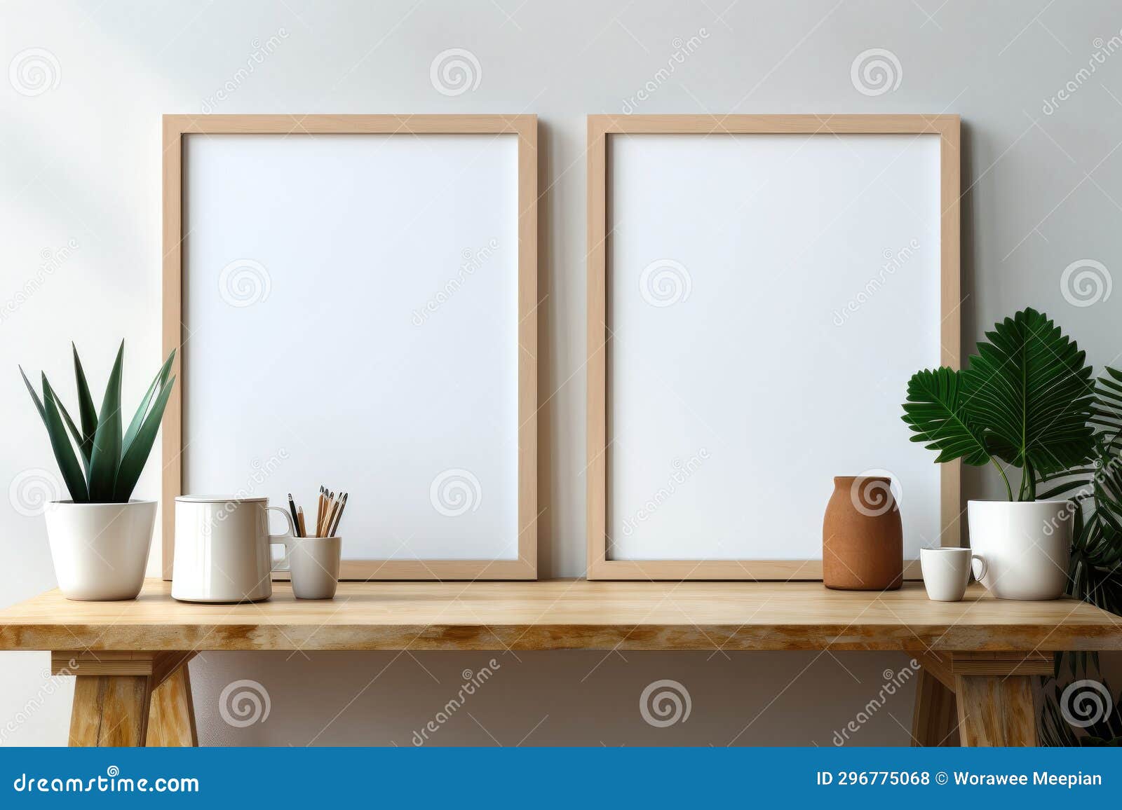 Photo Frame Interior Design Background. Generative AI Stock Photo ...