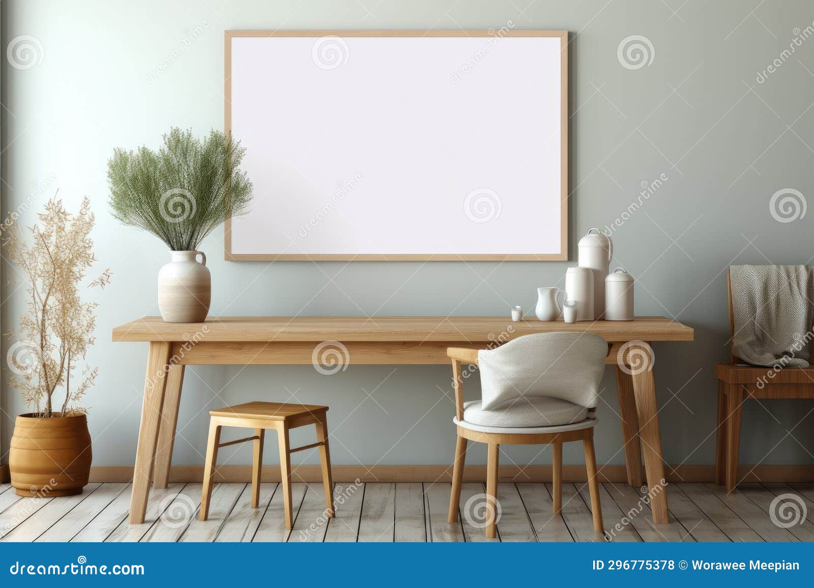 Photo Frame Interior Design Background. Generative AI Stock Photo ...