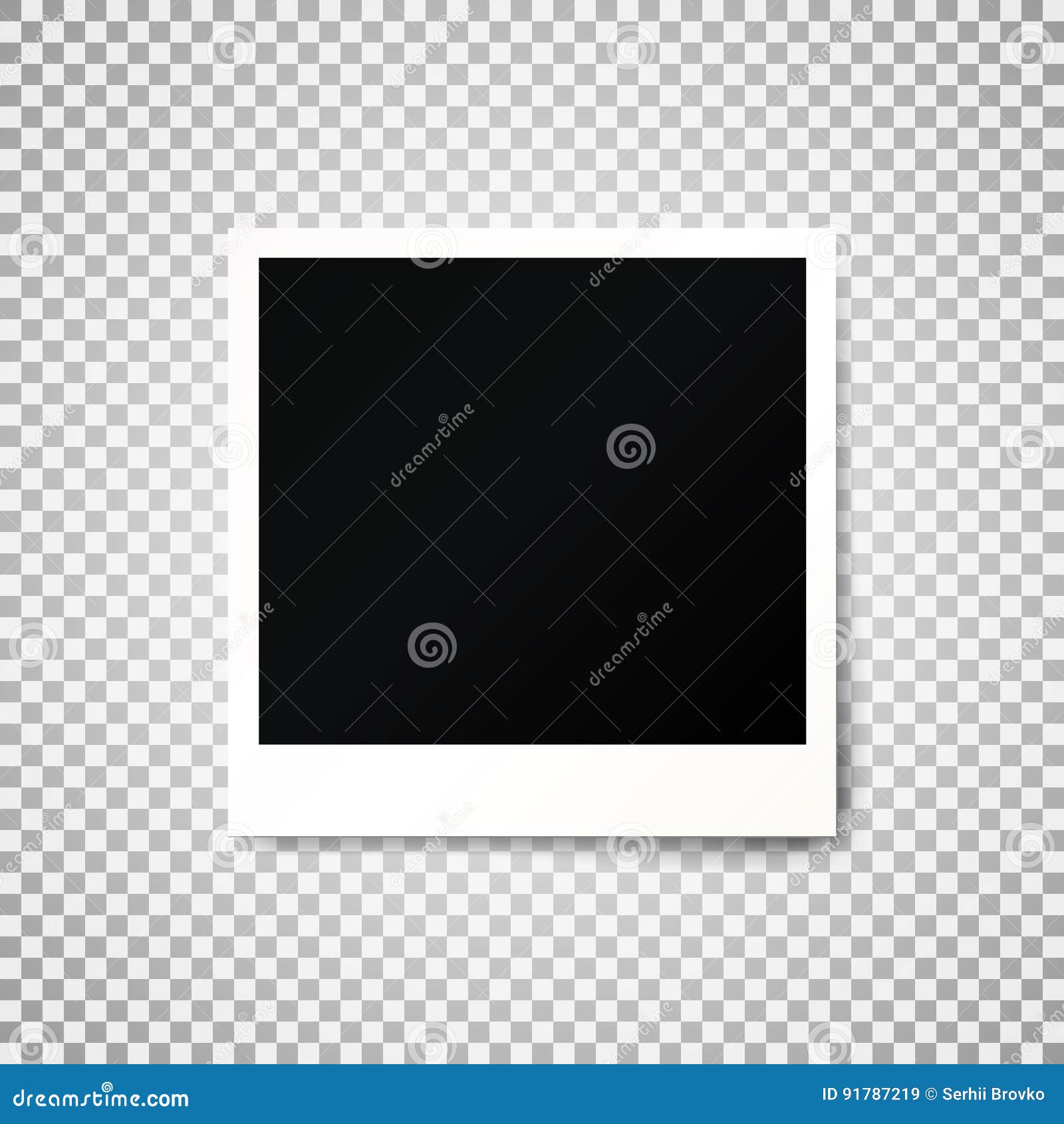 Photo Frame Isolated on Transparent Background. Stock Vector ...