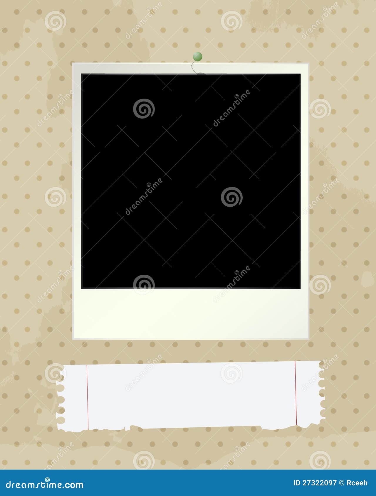 Photo frame and note stock vector. Illustration of grunge - 27322097