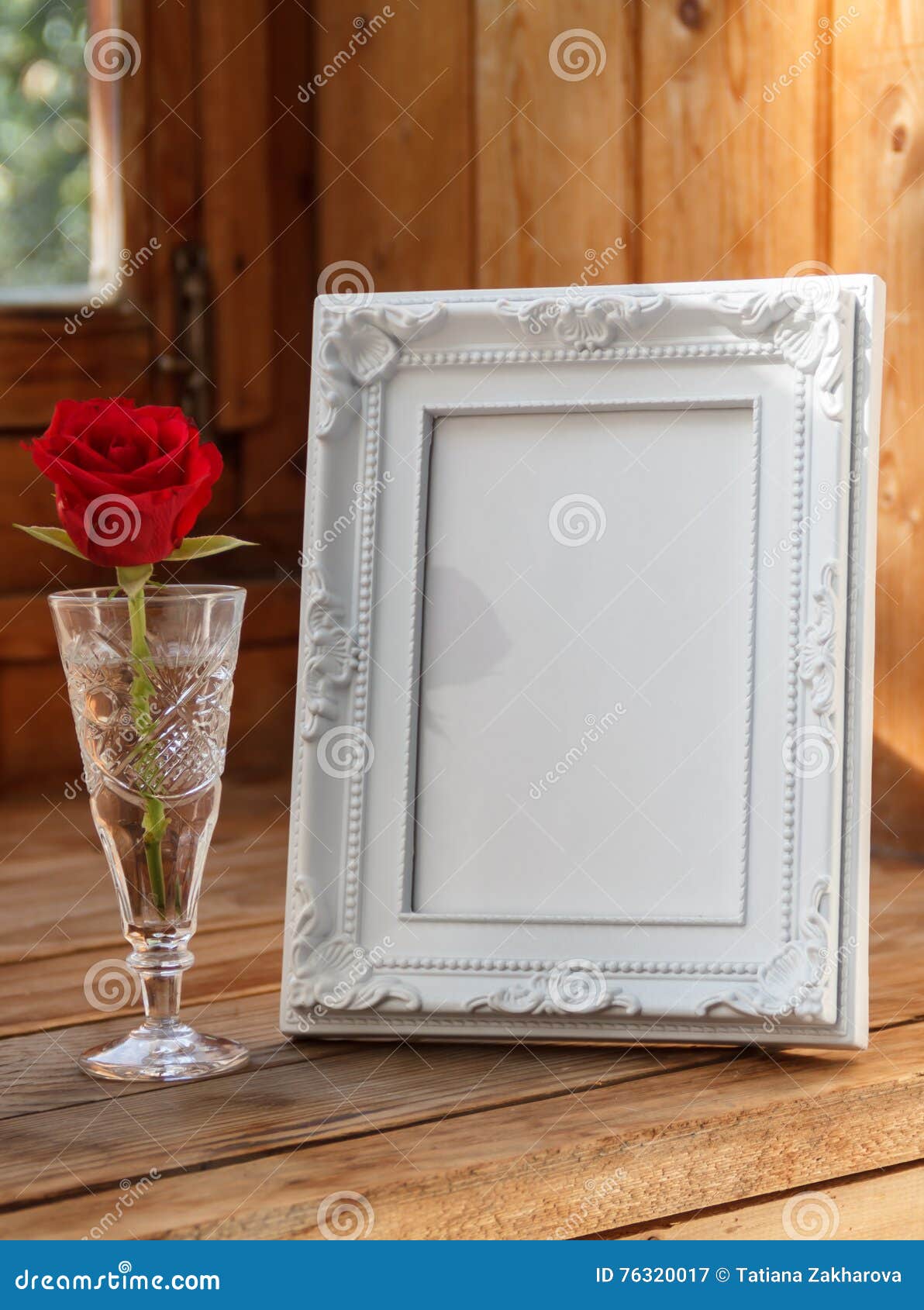 Photo frame and a red rose stock image. Image of petals - 76320017