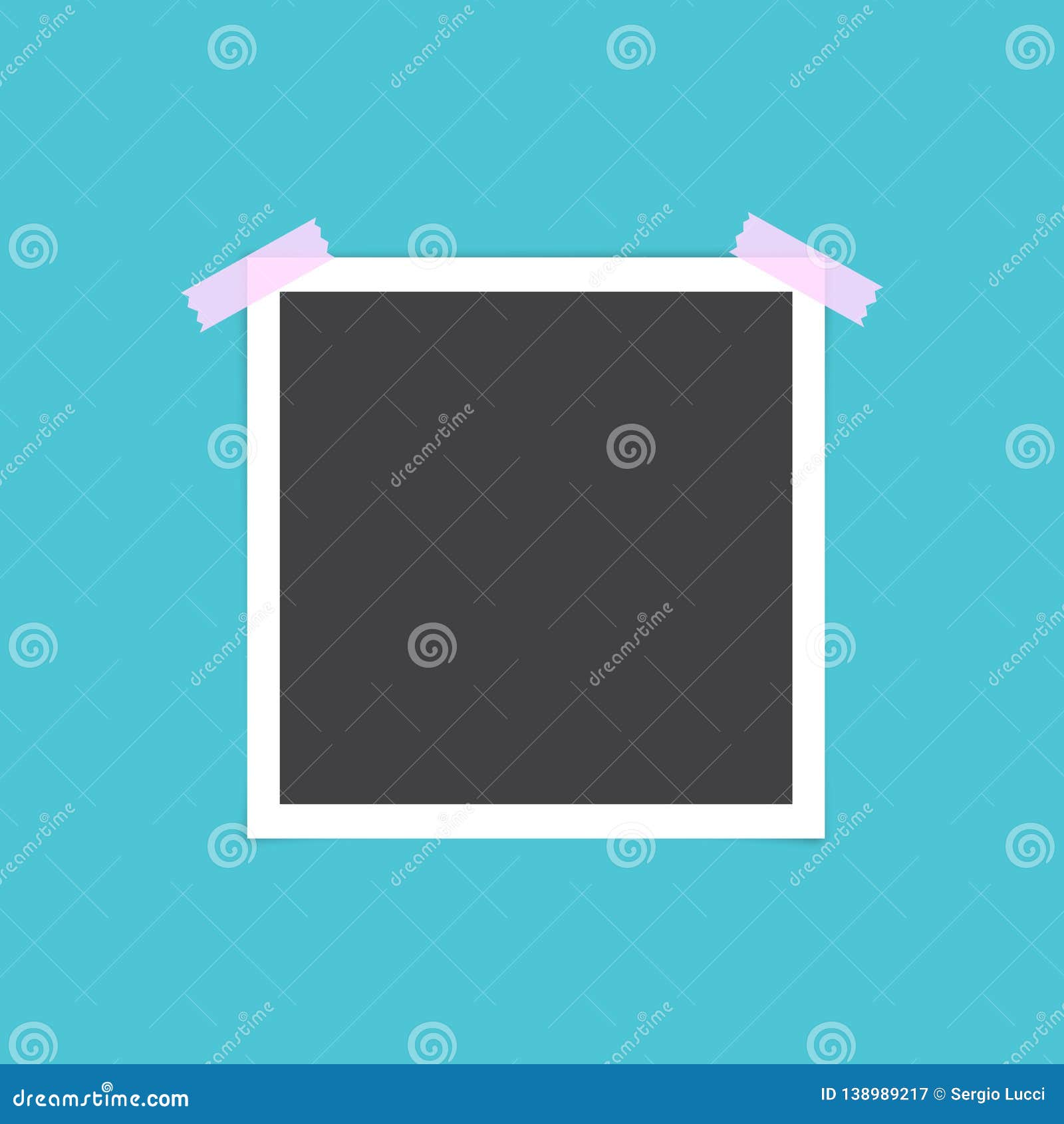 Photo Frame with Shadow on a Transparent Backdrop. Stock Vector ...