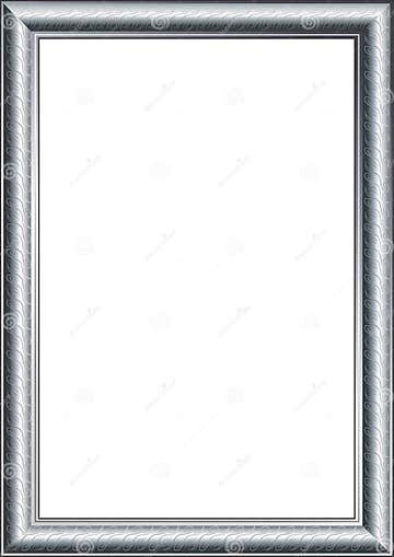 Photo frame Silver stock vector. Illustration of interior - 14609617