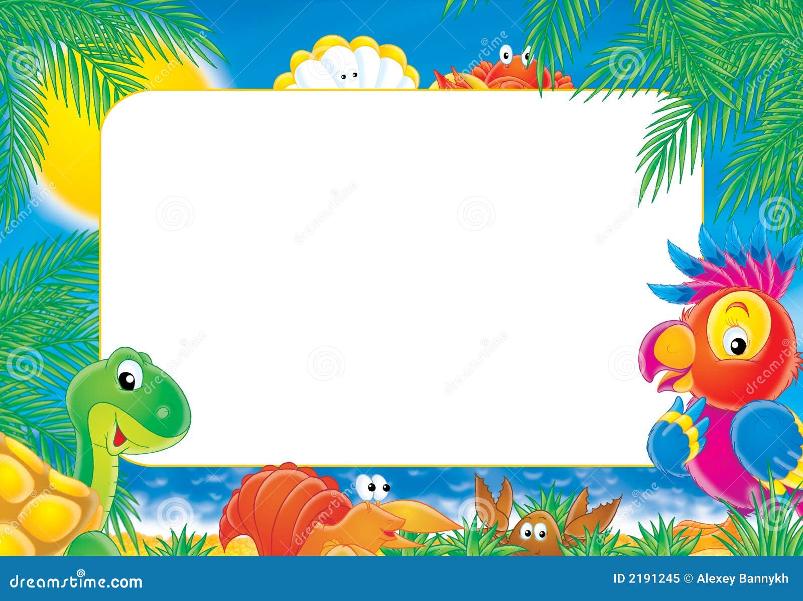 Photo-frame “Summer” Royalty Free Stock Photo - Image: 2191245