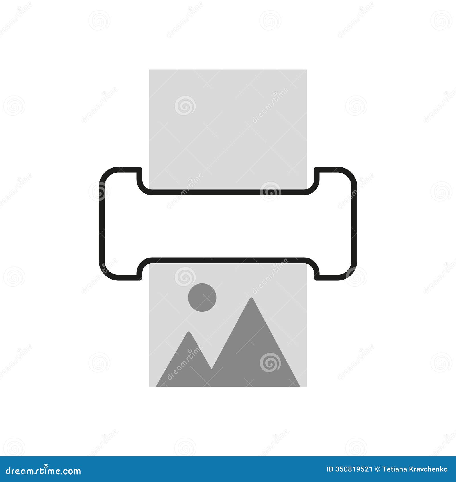 Photo Frame Symbol. Minimalist Frame Icon. Simple Vector Shape. Black ...