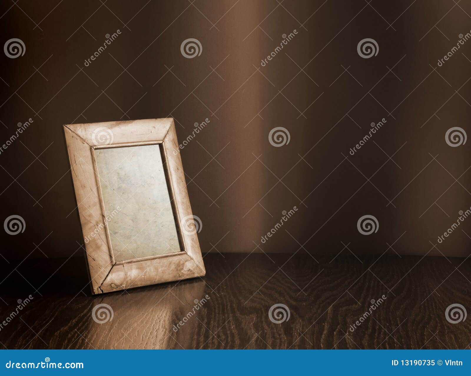 Photo-frame on table stock image. Image of interior, wood - 13190735