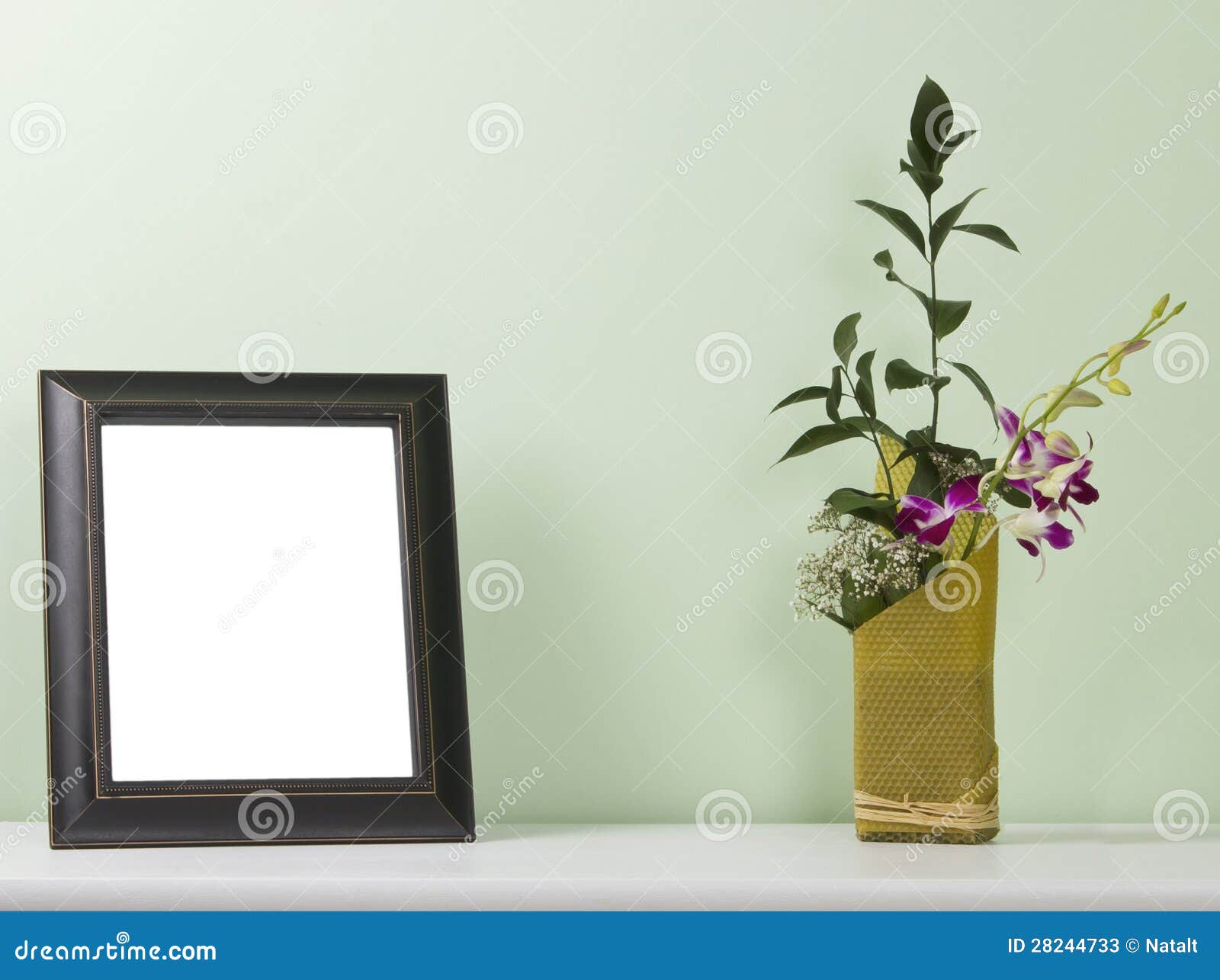 Photo frame on the table stock image. Image of dark, grunge - 28244733