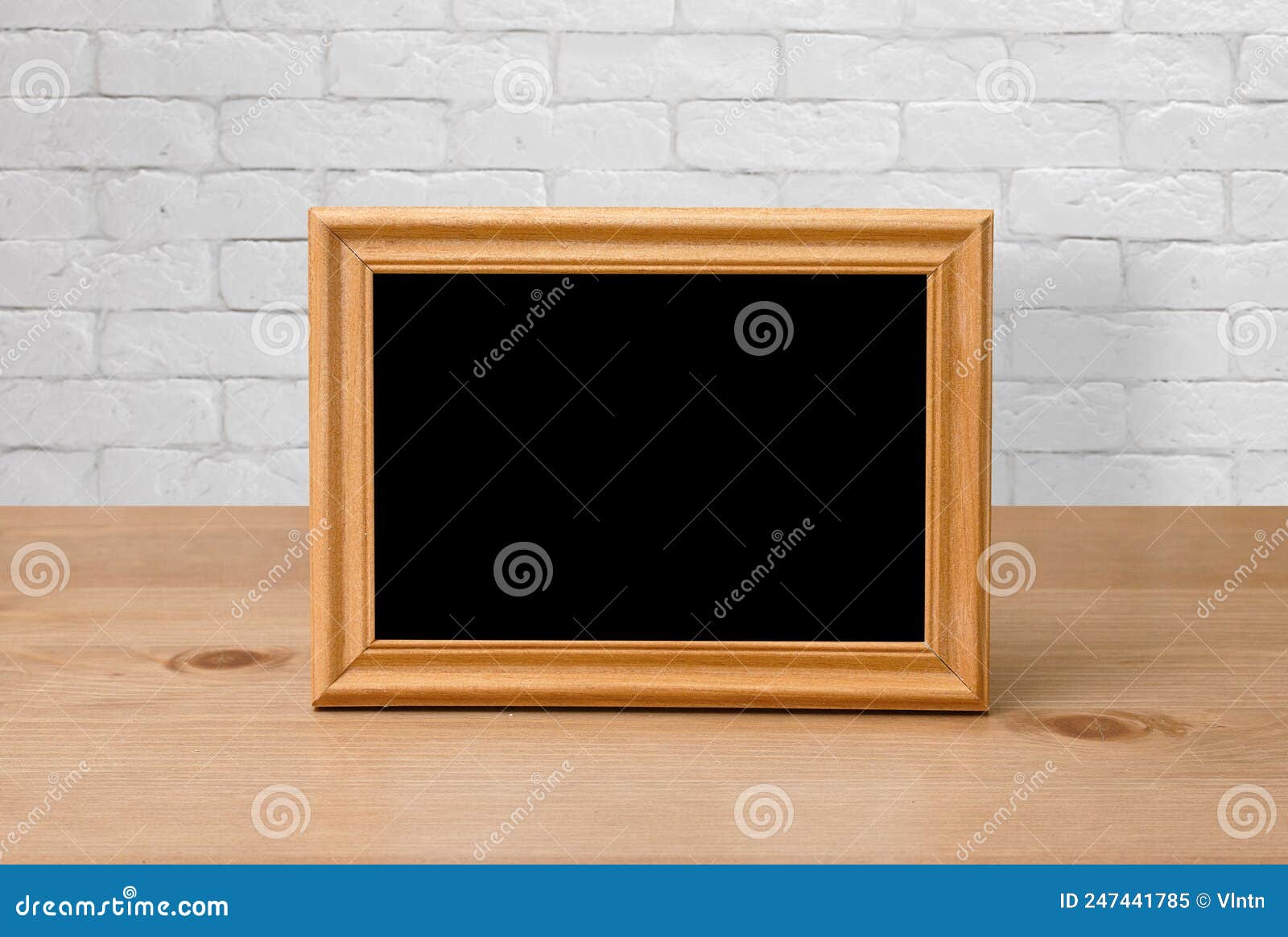 Photo frame on the table stock image. Image of retro - 247441785