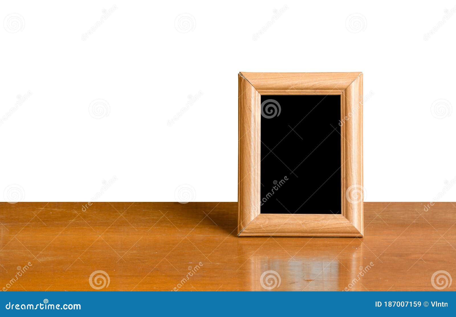 Photo frame on table stock image. Image of style, indoors - 187007159