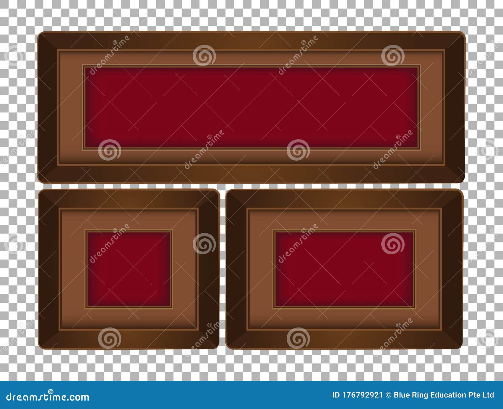 Photo Frame Template on Transparent Background Stock Vector ...