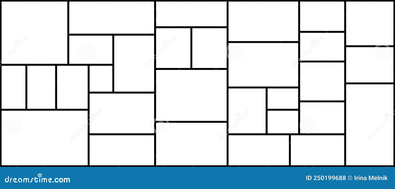 Photo Frame Template. Vector Collage Frames for Photos. Stock Vector ...