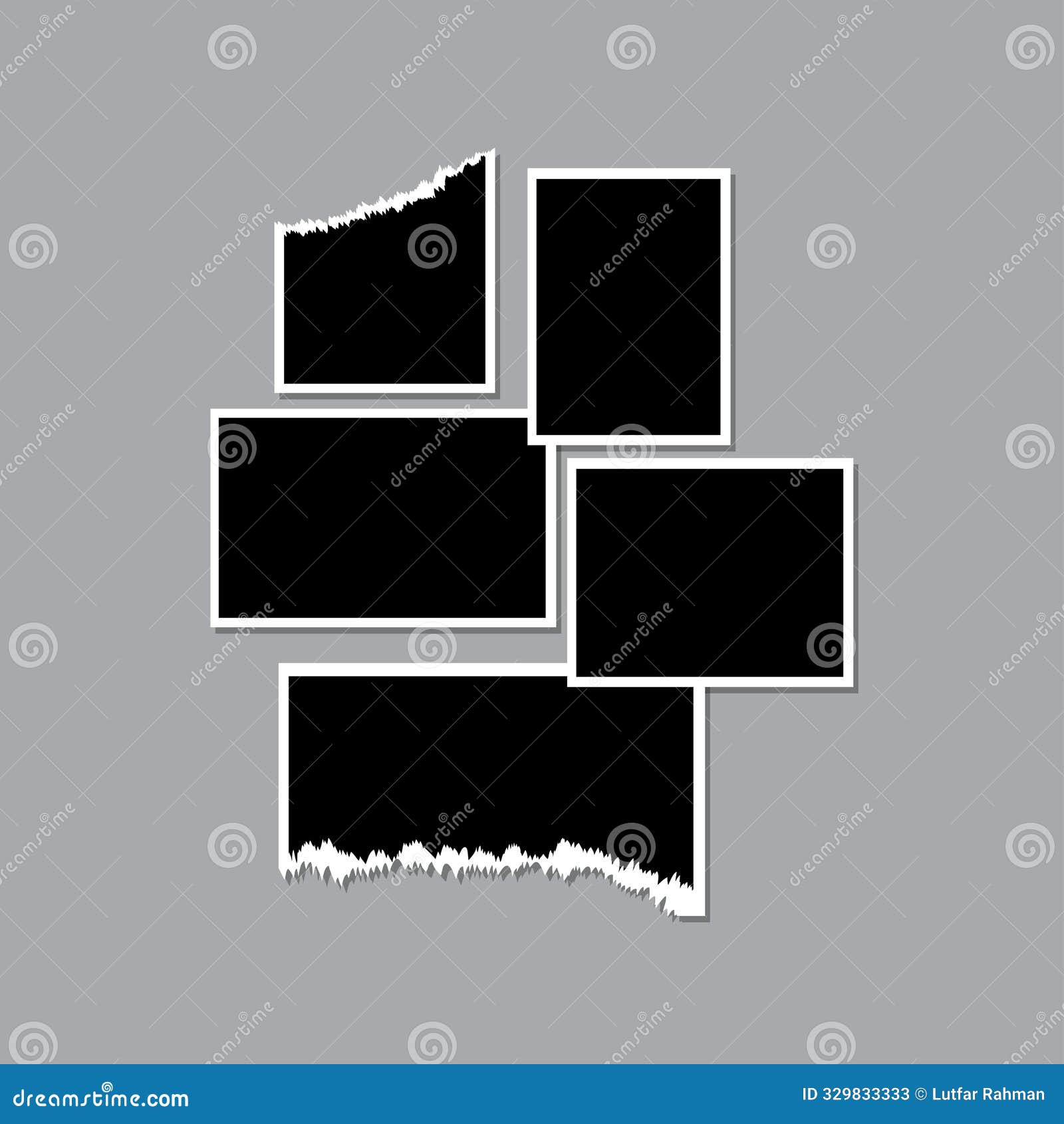 Photo Frame To Make Your Collages Eye Catching Stock Illustration ...