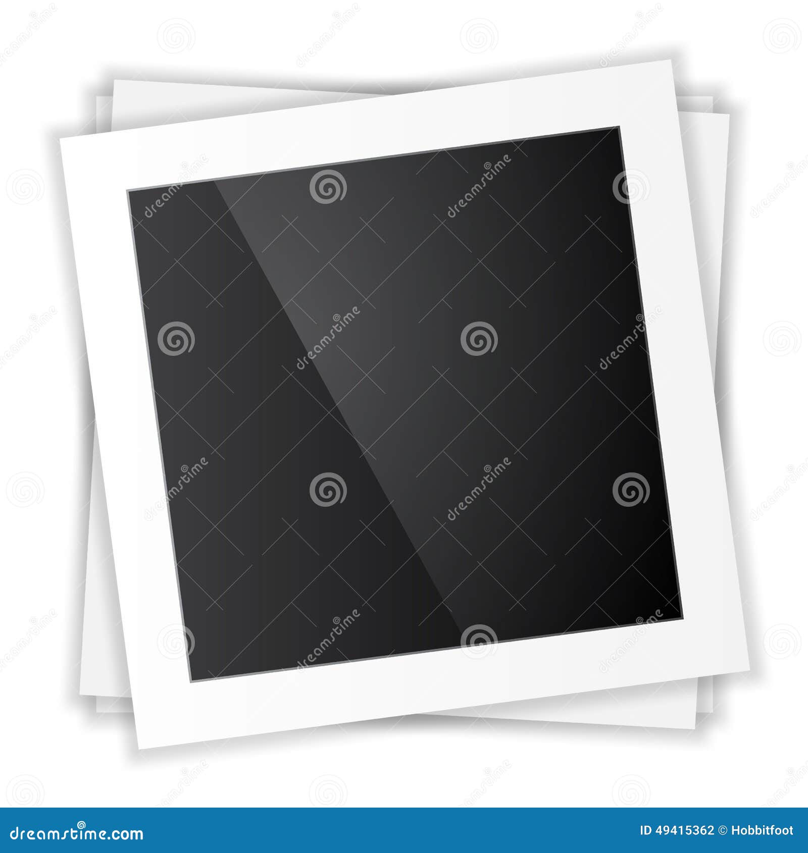 Photo Frame. Top View. Vector Stock Vector - Illustration of space ...